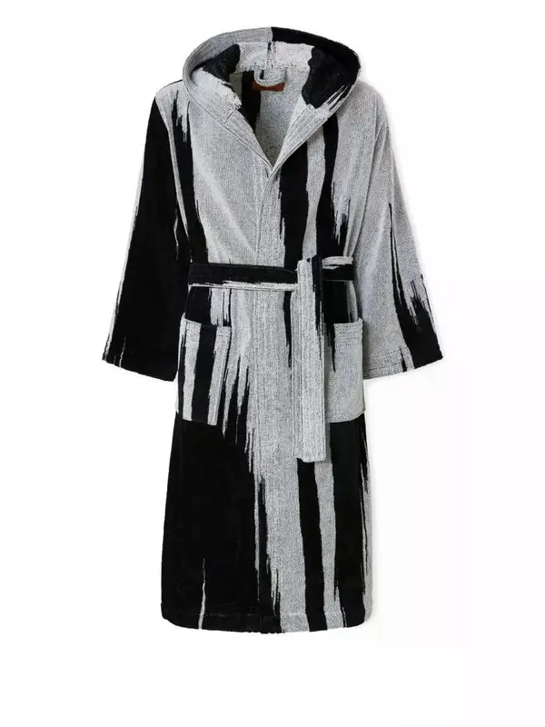 Missoni Hooded Bathrobe - Black