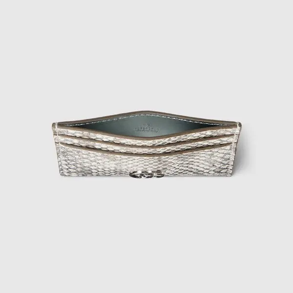 Gucci Gg Marmont Python Card Case