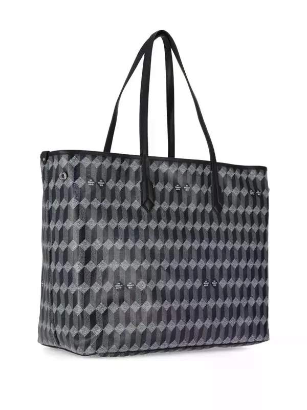 AU DEPART No. 55 Geometric Tote Bag - Black