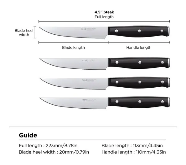 NINJA Foodi Neverdull System 4-piece Steak Knif E Set