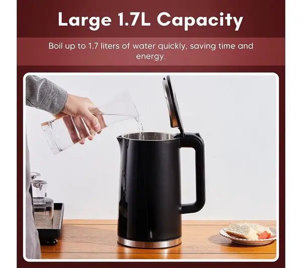 ELITE Cuisine 1.7l Cool-touch Electric Kettle