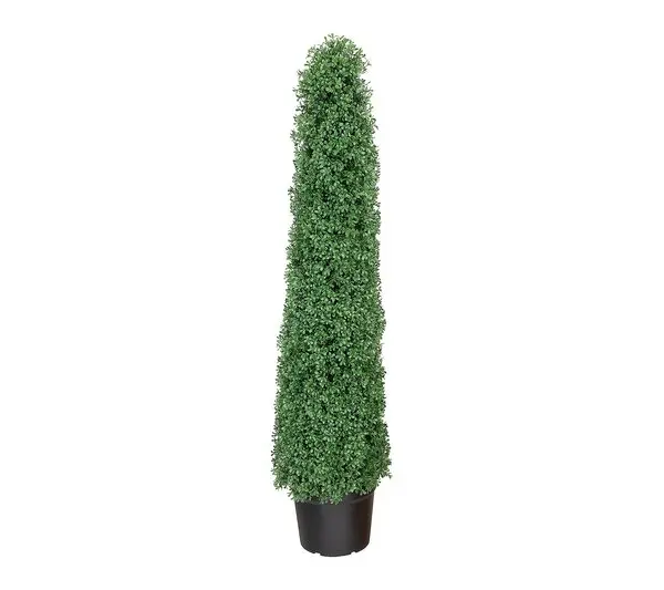NORTHLIGHT Boxwood Cone Topiary Artificial Tree In Pot 4 - One-color