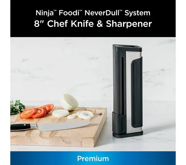 NINJA Foodi Neverdull System Chef Knife & Knife Sharpener