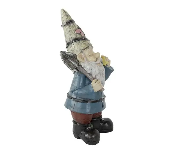 NORTHLIGHT Gnome Outdoor Garden Statue 15.25