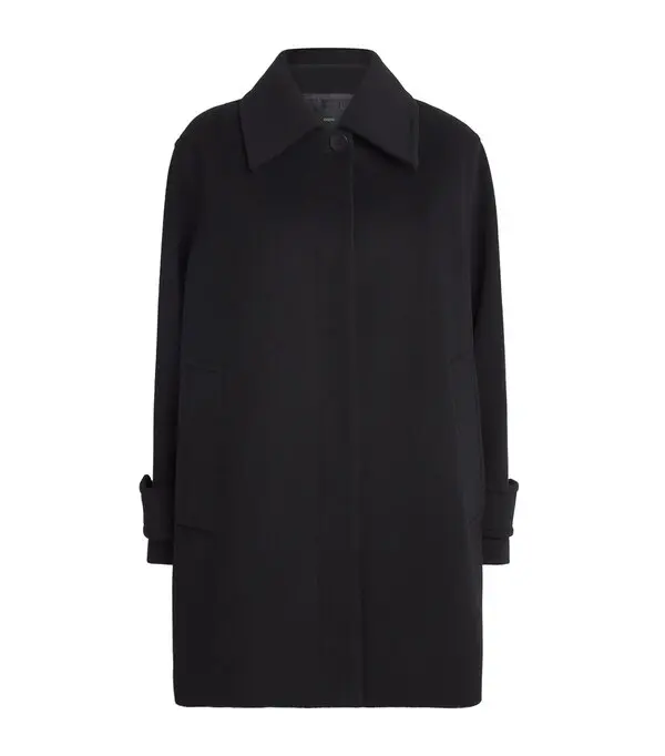 JOSEPH Wool-cashmere Loti Coat - Black