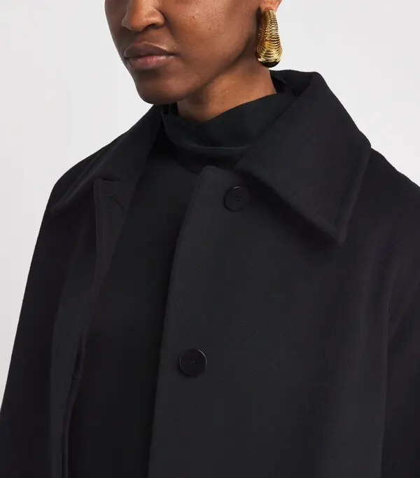 JOSEPH Wool-cashmere Loti Coat - Black