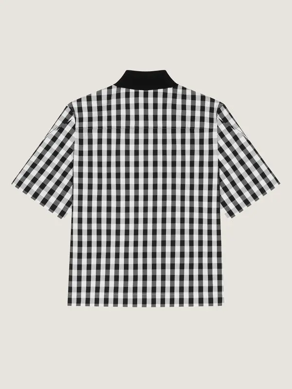 Givenchy Couture Seam Gingham Shirt In Cotton