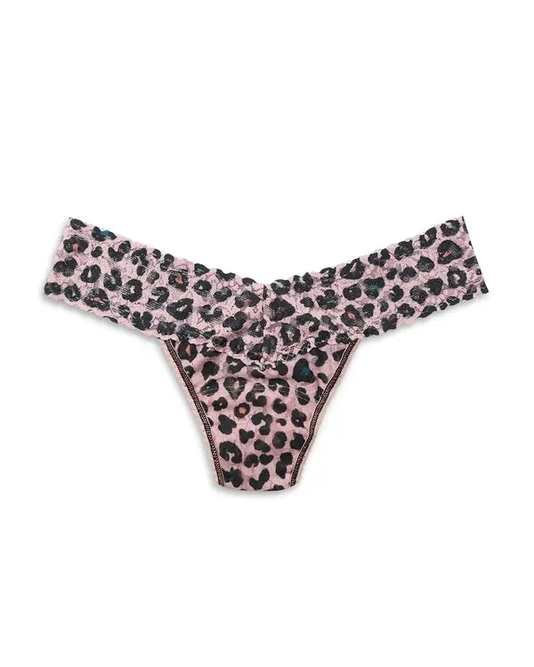 Hanky Panky Printed Signature Lace Low Rise Thong - Lucky Leopard