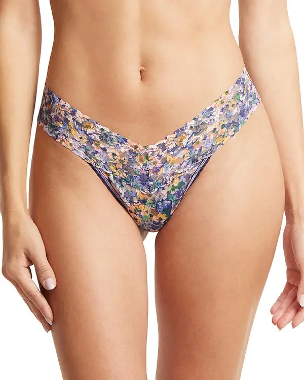 Hanky Panky Printed Signature Lace Low Rise Thong - Staycation