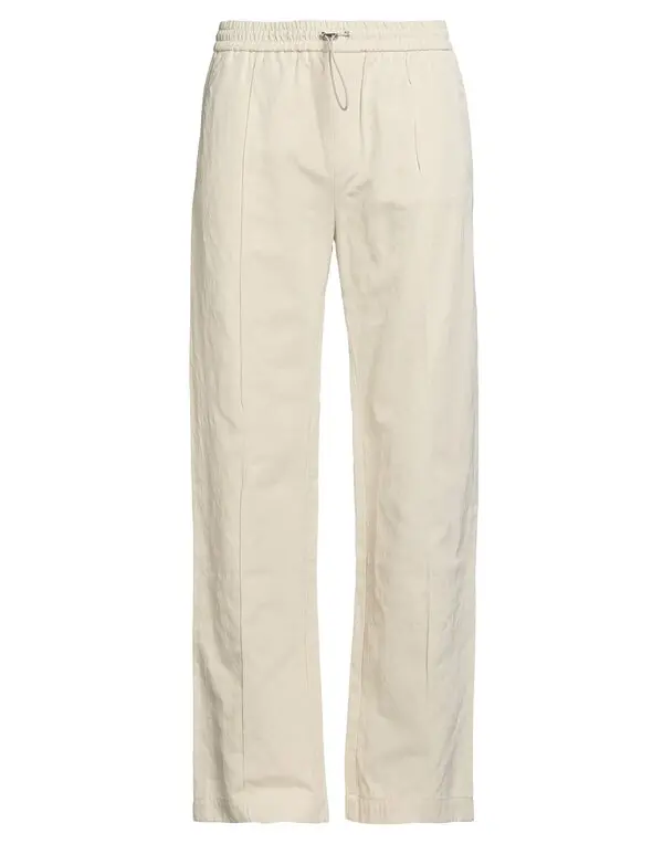 ROBERTO COLLINA Casual Straight Leg Pants - White