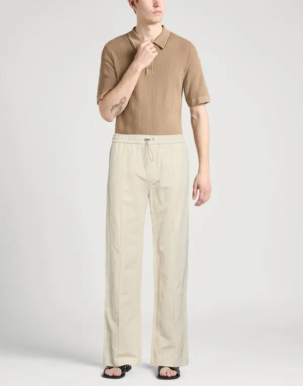 ROBERTO COLLINA Casual Straight Leg Pants - White