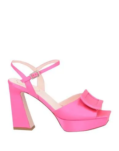 ROGER VIVIER Textile Fibers Sandals - Fuchsia
