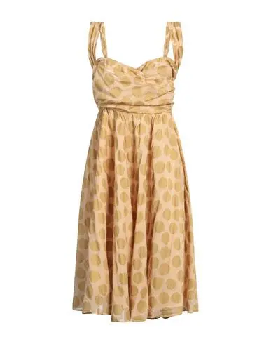 ALESSIA SANTI Flared Midi Dress - Sand