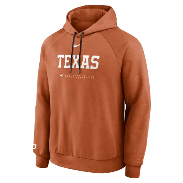 Nike Texas Courtside Basketball Practice Dri-fit Pullover Hoodie - Orange