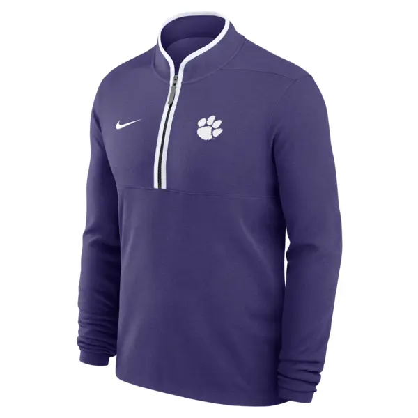 Nike Clemson Victory Dri-fit College 1/2-zip Long-sleeve Top - Grey