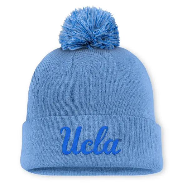 JORDAN Ucla Primetime Campus Cuffed Pom Beanie - Blue