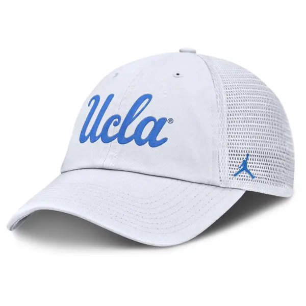 Nike Ucla Primetime Campus Club Jordan Brand College Trucker Hat - White