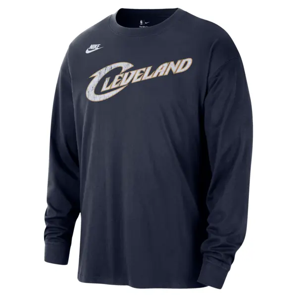 Nike Cleveland Cavaliers Hardwood Classic Essential Nba Long-sleeve T-shirt - Blue