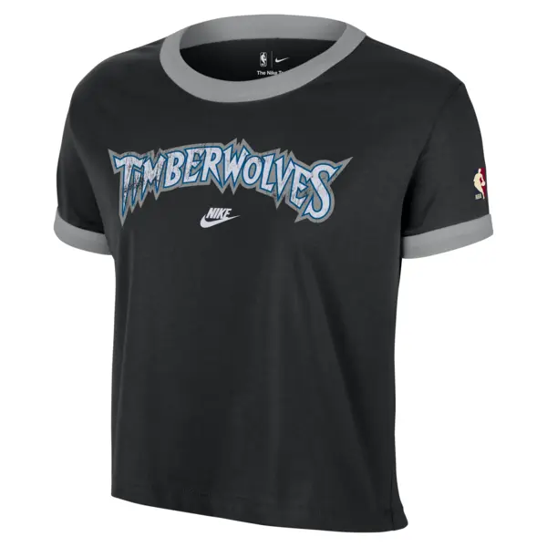 Nike Minnesota Timberwolves Essential Hardwood Classics Nba T-shirt - Black