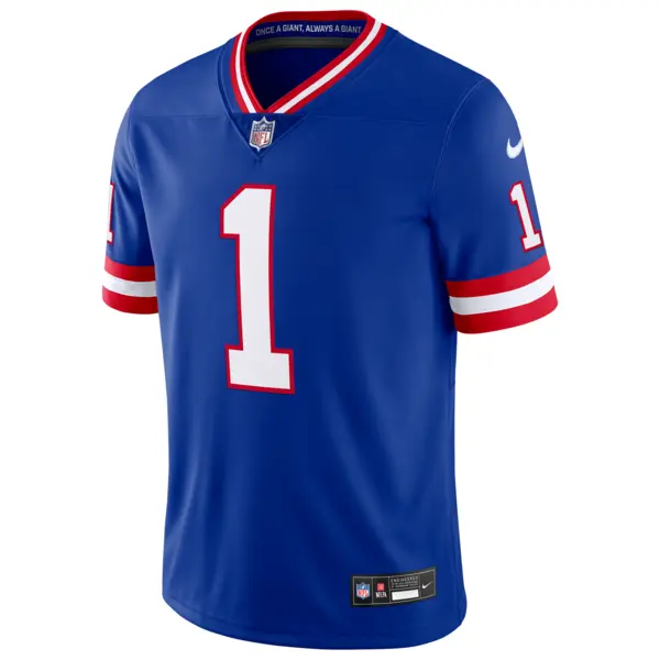 Nike Malik Nabers New York Giants Dri-fit Nfl Limited Jersey - Blue