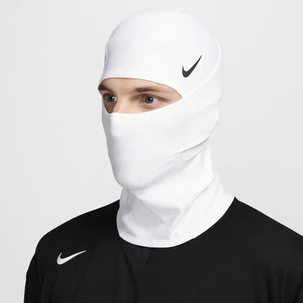 Nike Pro Hyperwarm Football Hood - White