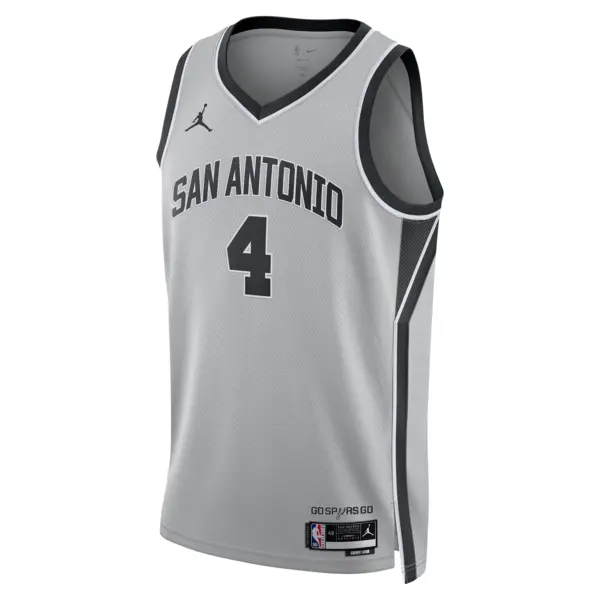 JORDAN San Antonio Spurs 2025/26 Statement Edition Dri-fit Nba Swingman Jersey - Grey