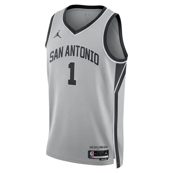 JORDAN San Antonio Spurs 2025/26 Statement Edition Dri-fit Nba Swingman Jersey - Grey
