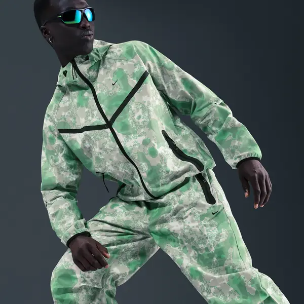 Nike Tech Dri-fit Woven Camo Loose-fit Pants