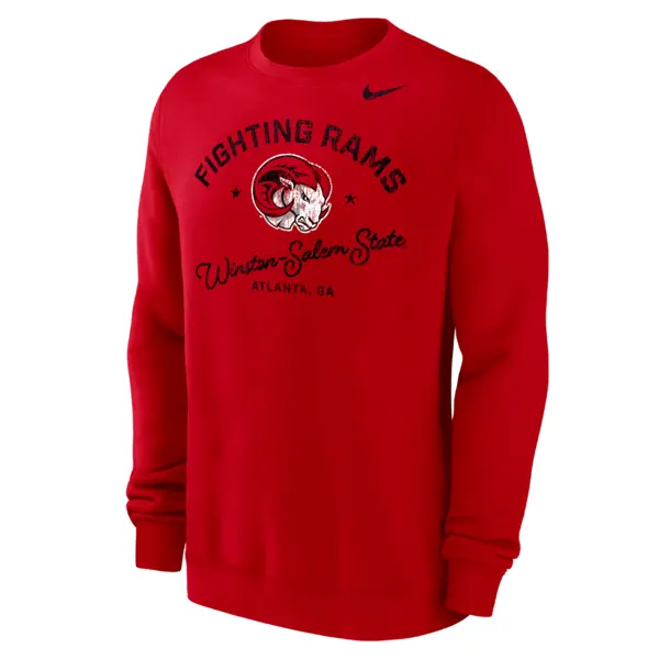 Nike College Club Fleece Crewneck Sweatshirt - Red