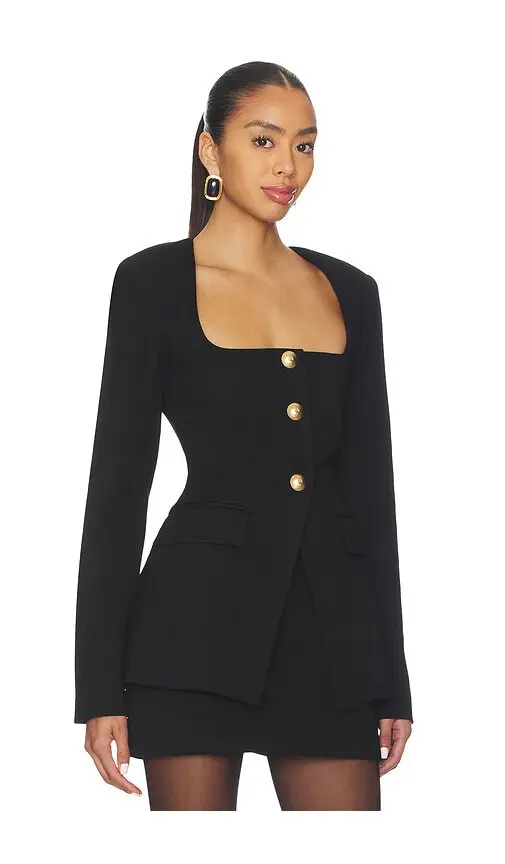 Good American Soft Stretch Ponte Sculpted Blazer