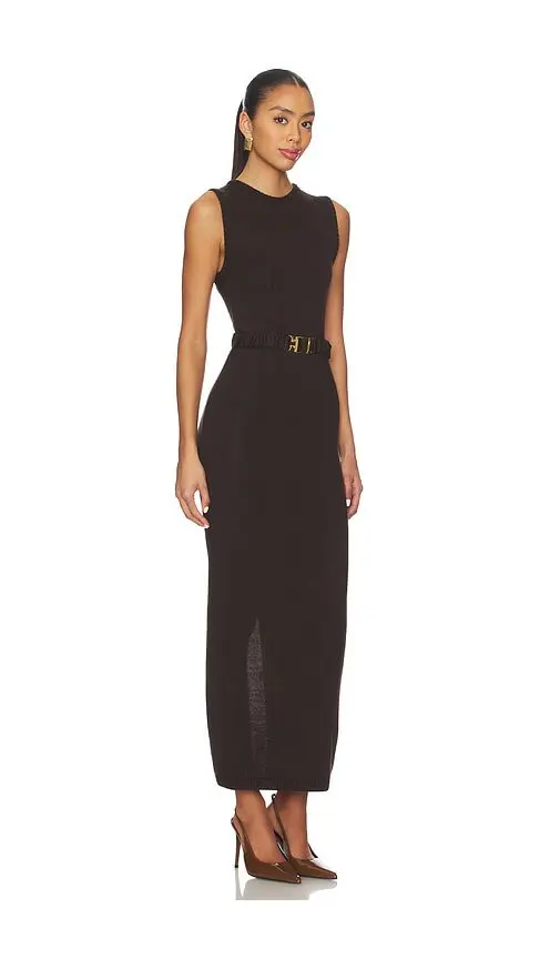 ROWEN ROSE X Boatneck Midi Dress