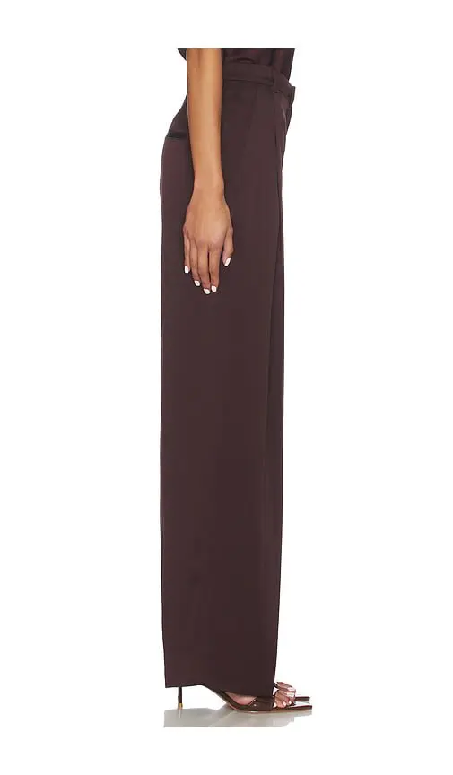 Vince Mid Rise Wide Leg Pleated Trouser - Fig
