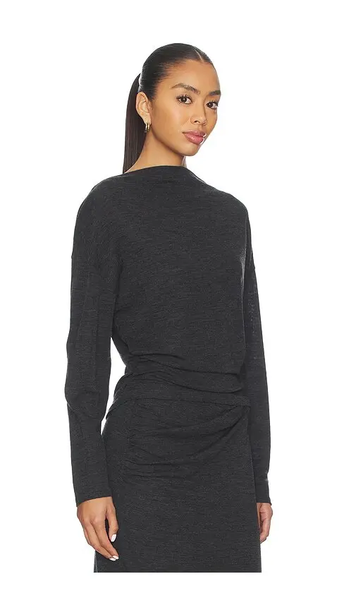 Vince Draped Slash Neck Top