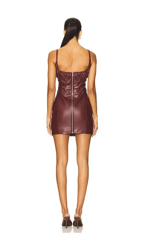 LAMARQUE Malika Faux Leather Dress