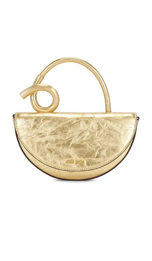 Cult Gaia Azariah Nano Crossbody Bag - Brass