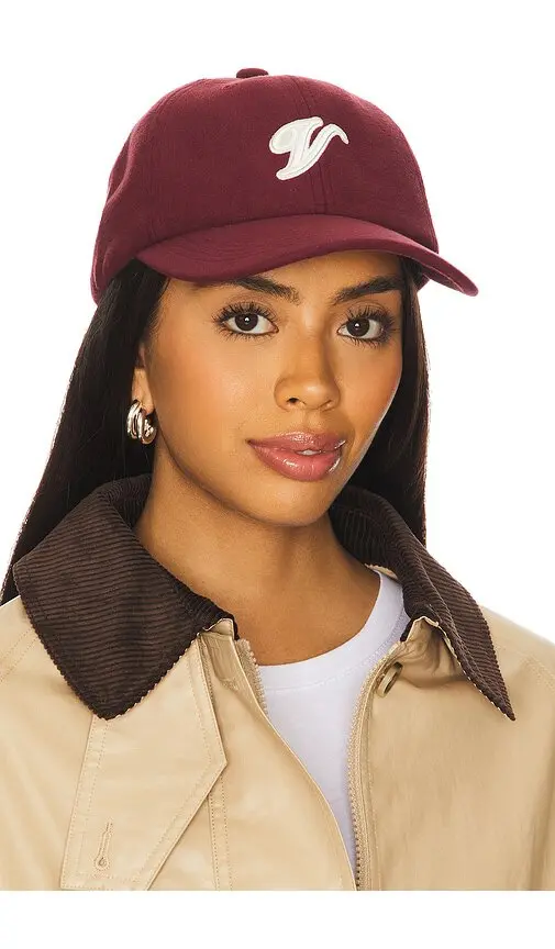 Varley Raina Fleece Cap - New Maroon