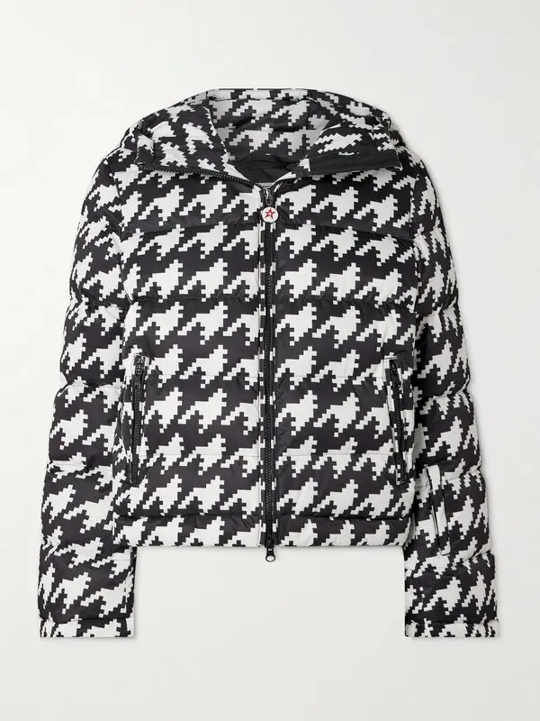 Perfect Moment Polar Flare Houndstooth Down Ski Jacket
