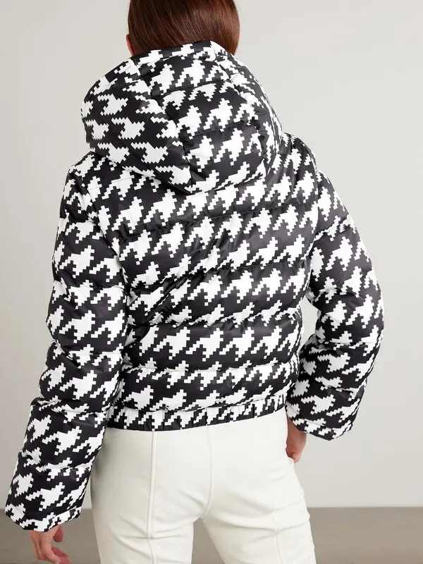 Perfect Moment Polar Flare Houndstooth Down Ski Jacket