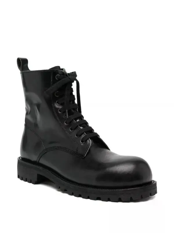 Comme Des Garçons Leather Lace-up Boots