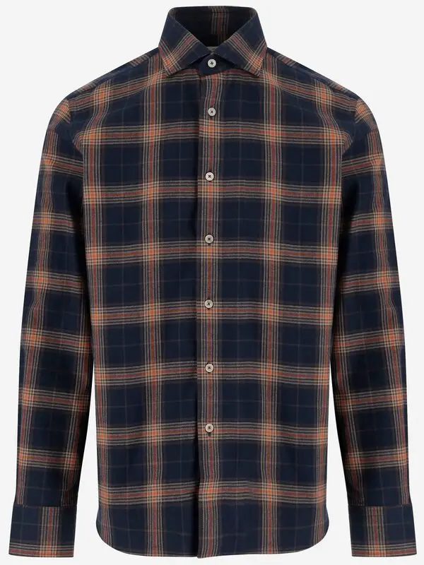 ALESSANDRO GHERARDI Check Pattern Cotton Shirt