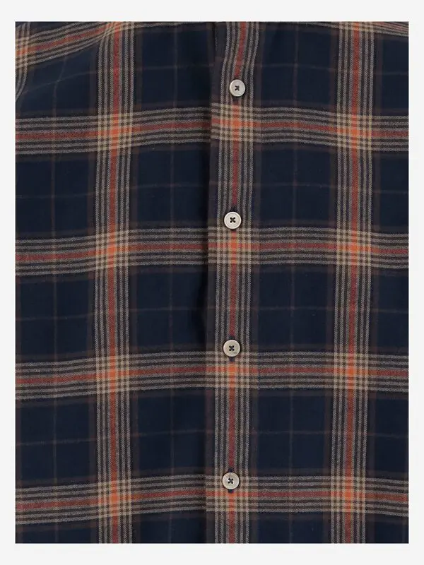 ALESSANDRO GHERARDI Check Pattern Cotton Shirt