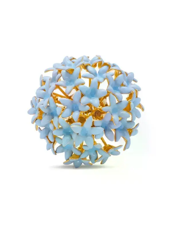 Oscar De La Renta Flower-pompom Ring - Gold