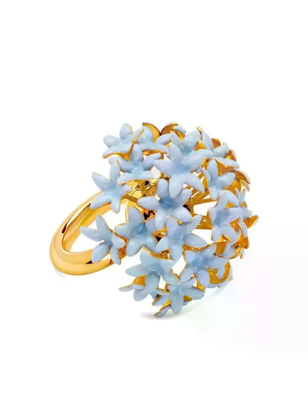 Oscar De La Renta Flower-pompom Ring