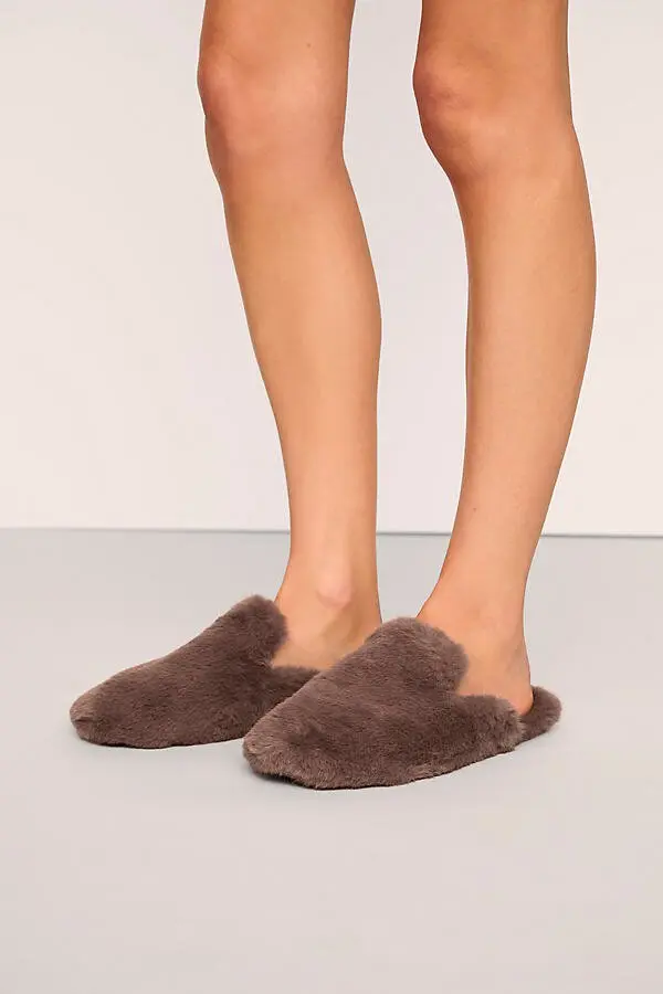 Eberjey Plush Slide Slippers
