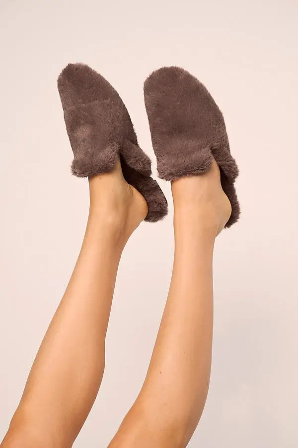 Eberjey Plush Slide Slippers
