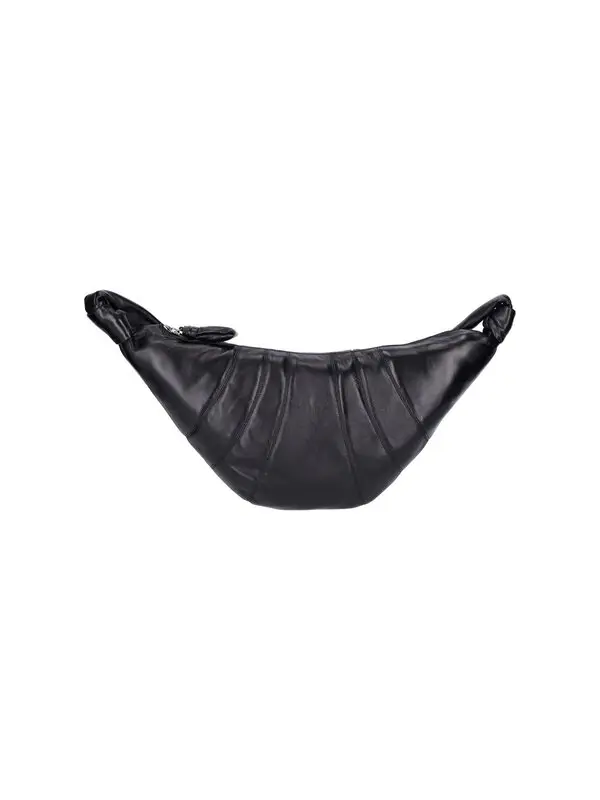 LEMAIRE Medium Croissant Bag - Black
