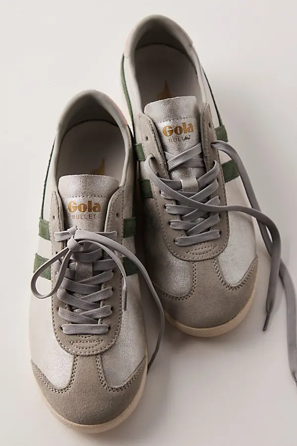 Gola Bullet Blaze Sneakers - Silver/evergreen/chalk Pink