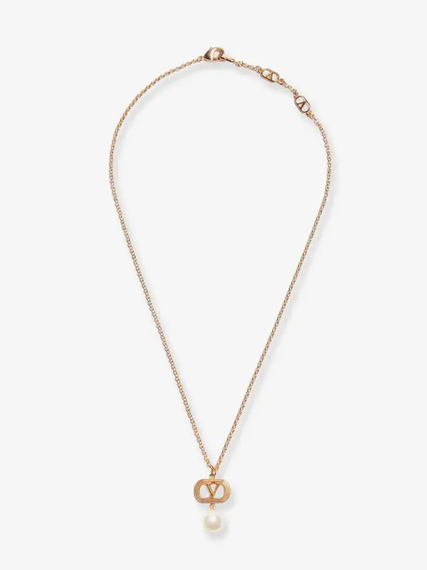 Valentino Garavani Ovalette Metal Necklace - Gold