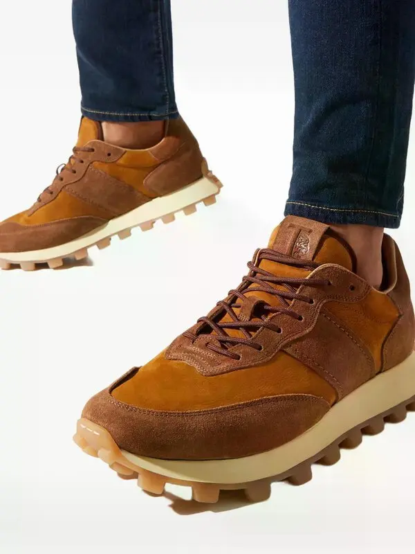 TOD'S Embossed Logo Suede Sneakers