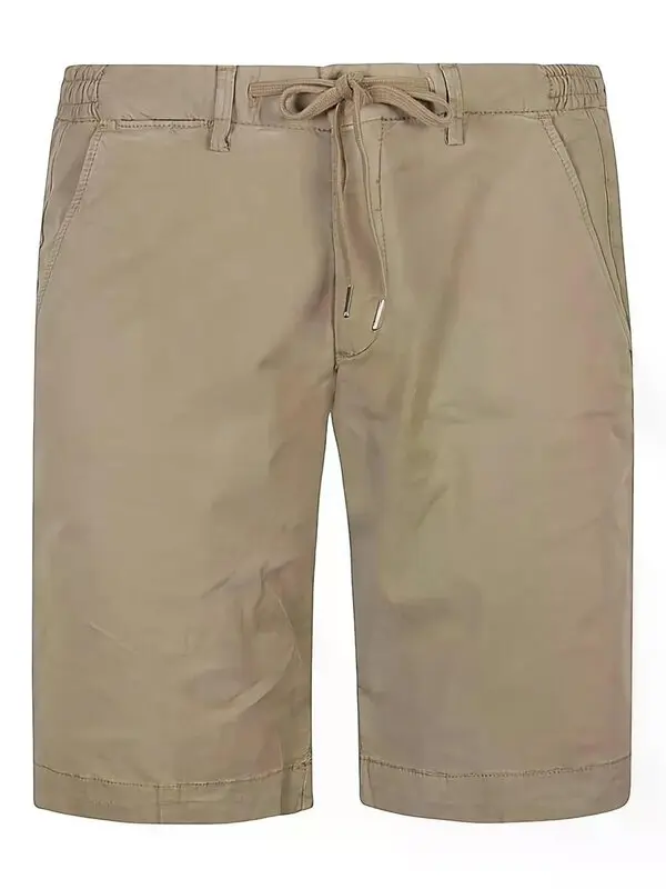 BRIGLIA 1949 Cotton Twill Shorts - Neutrals